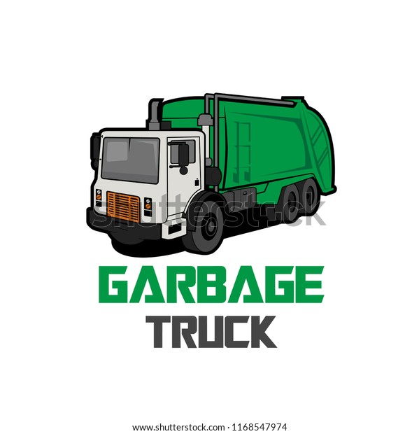 Illustration Garbage Truck Vector Stock Vector (Royalty Free ...