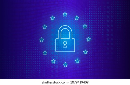 Illustration Gdrp General Data Protection Regulation Stock Vector ...