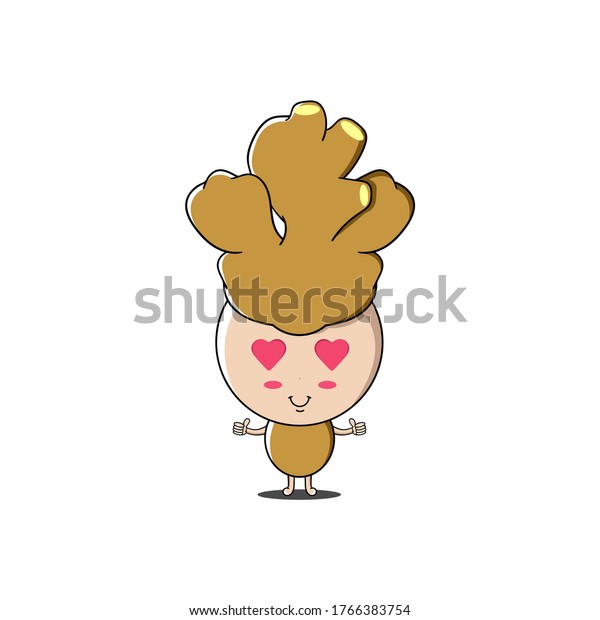 Illustration Ginger Icons Mascots Gestures Emotions: เวกเตอร์สต็อก ...