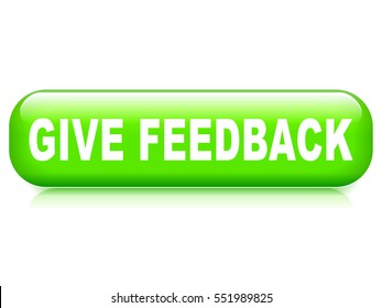 Illustration Give Feedback Button On White Stock Vector (Royalty Free ...