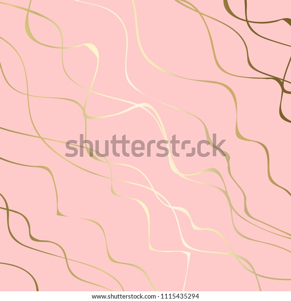 Illustration Gold Line Background Abstract Artistic Stock Vector ...