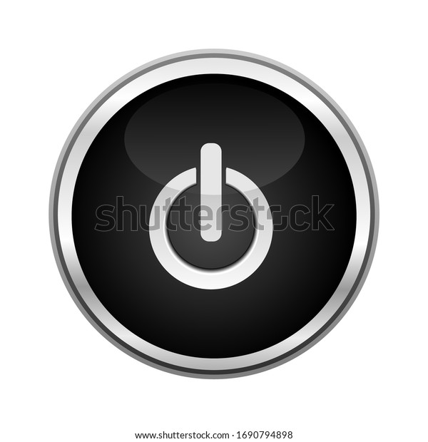 Illustration Graphic Vector Black Power Button Stock Vector (Royalty ...