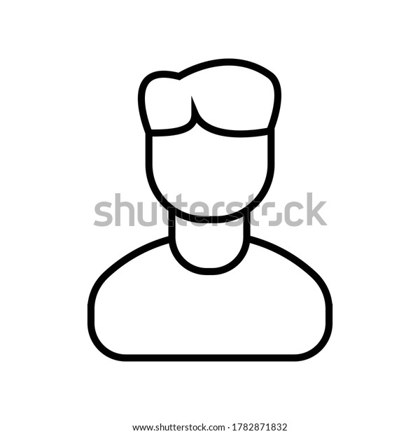 Illustration Graphic Vector Man Line Style Stock Vector (Royalty Free ...