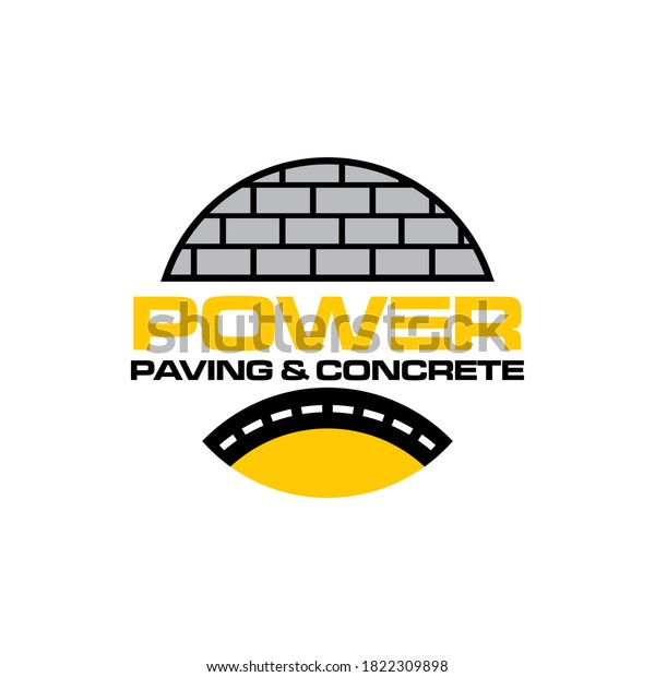 Illustration Graphic Vector Paving Concrete Logo Stock Vector (Royalty ...