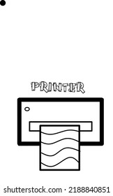 Illustration Graphic Vector Printer Print Text Stock Vector (Royalty ...