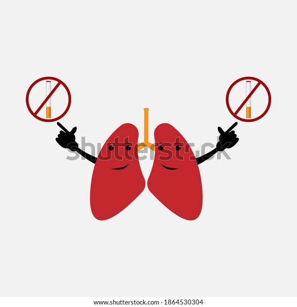 Illustration Graphic Vector Save Lungs Cartoon Stock Vector (Royalty ...