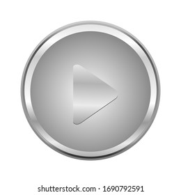 Illustration Graphic Vector Silver Play Button 库存矢量图（免版税）1690792591 ...