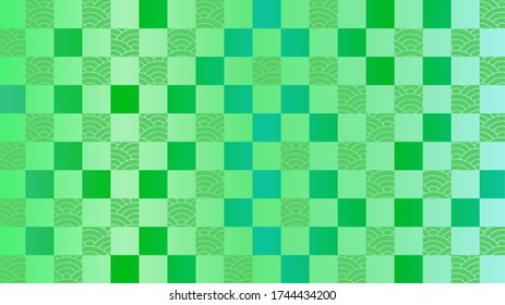 Illustration Green Background Continuous Check Pattern Stock Vector ...