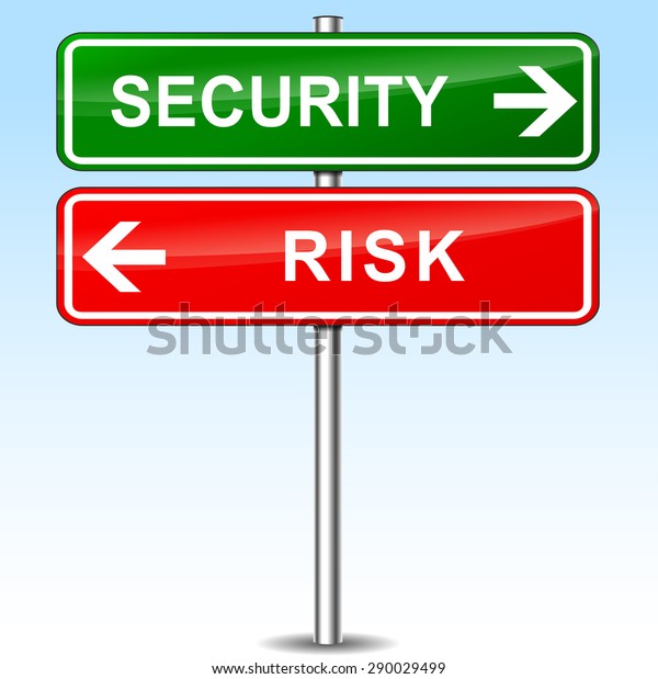 Illustration Green Red Arrows Security Stock Vector (Royalty Free ...