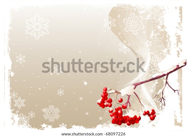 Illustration Grunge Snowing Winter Background Ash Stock Vector (Royalty ...
