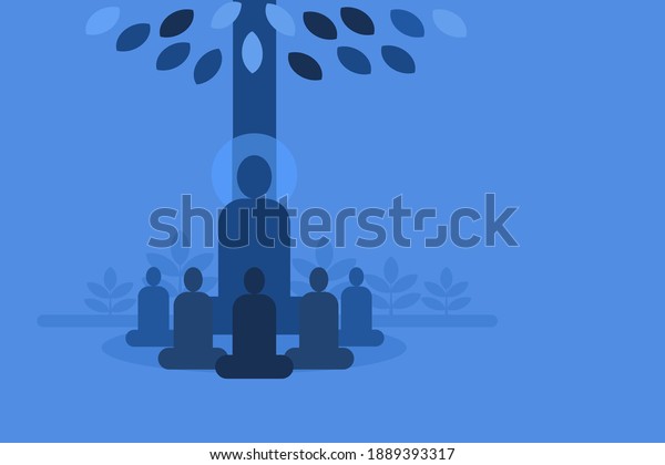 Illustration Gurukul System Education Which Teacher Stock Vector ...