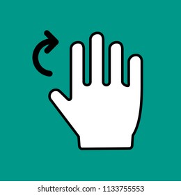Illustration Hand Cursor Cartoon Hand Cursor Stock Vector (Royalty Free ...