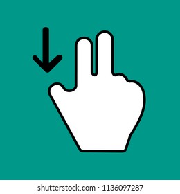 Illustration Hand Cursor Cartoon Hand Cursor Stock Vector (Royalty Free ...