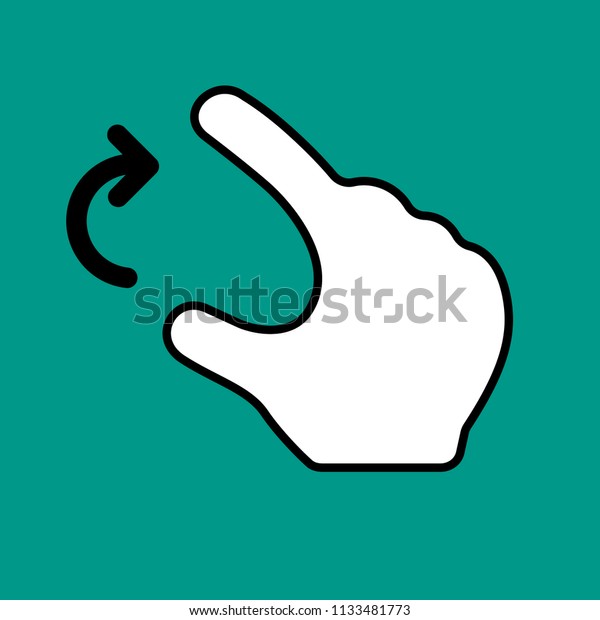 Illustration Hand Cursor Cartoon Hand Cursor Stock Vector (Royalty Free ...