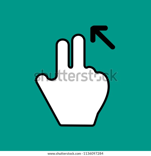 Illustration Hand Cursor Cartoon Hand Cursor: เวกเตอร์สต็อก (ปลอดค่า ...