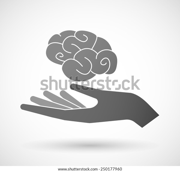 Illustration Hand Giving Brain Stock Vector (Royalty Free) 250177960 ...