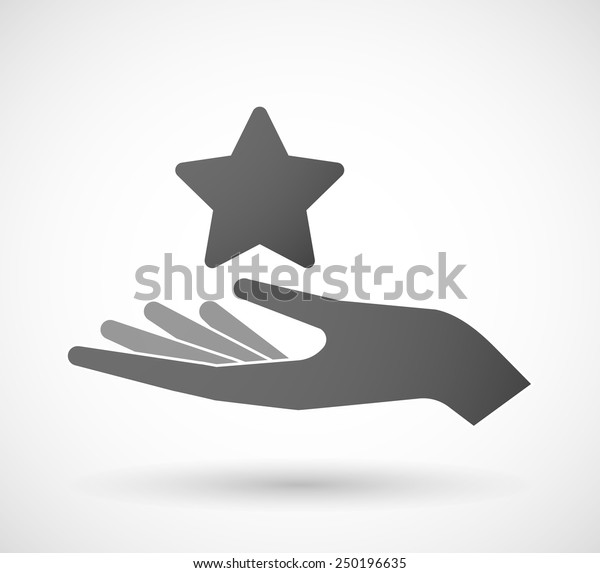 Illustration Hand Giving Star Stock Vector (Royalty Free) 250196635 ...