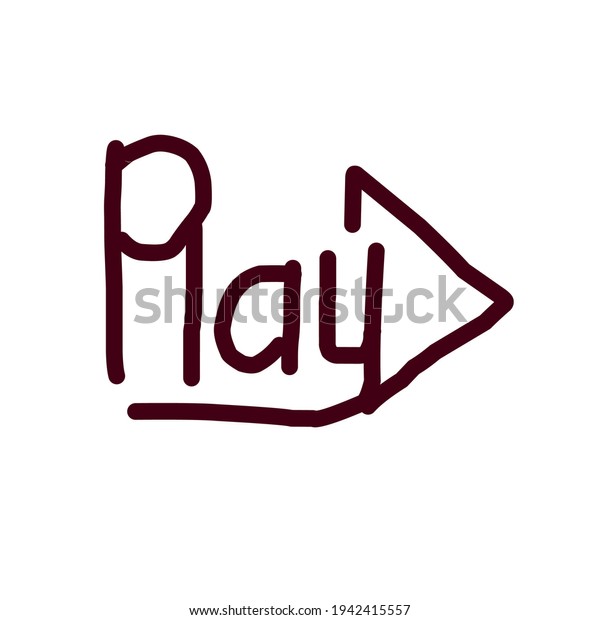 Illustration Handwriting Letter Play Stock Vector (Royalty Free ...