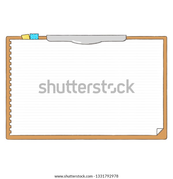 Illustration Handwritten Notes On Memo Paper Stock Vector (Royalty Free ...