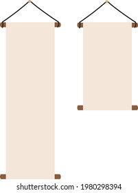 Illustration Hanging Scroll Wall Hanging Frame Stock Vector (Royalty ...