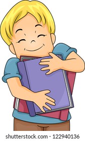 8,044 Kid Hugging Book Images, Stock Photos & Vectors | Shutterstock