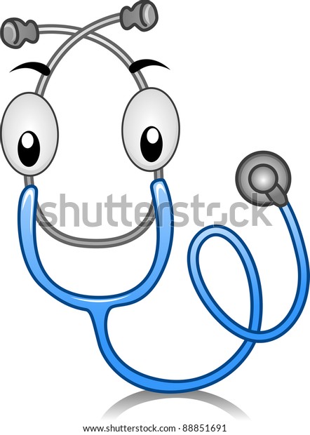Illustration Happy Stethoscope Stock Vector (Royalty Free) 88851691 ...