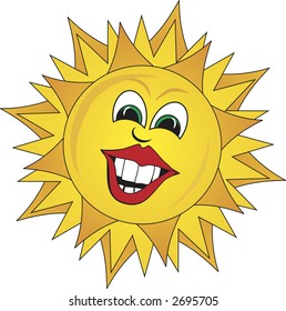 Illustration Happy Sun Stock Vector (Royalty Free) 2695705 | Shutterstock