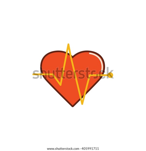 Illustration Heart Rate Heart Rate Visualization Stock Vector (Royalty ...