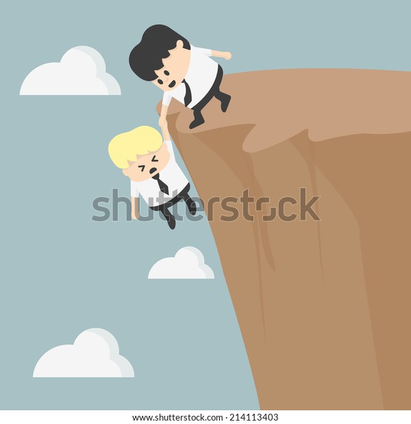 Illustration Helping Hand Concepts Cartoons Stock Vector (Royalty Free ...