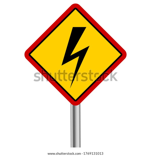 Illustration Highvoltage Icon Electrical Damage Electrical Stock Vector ...
