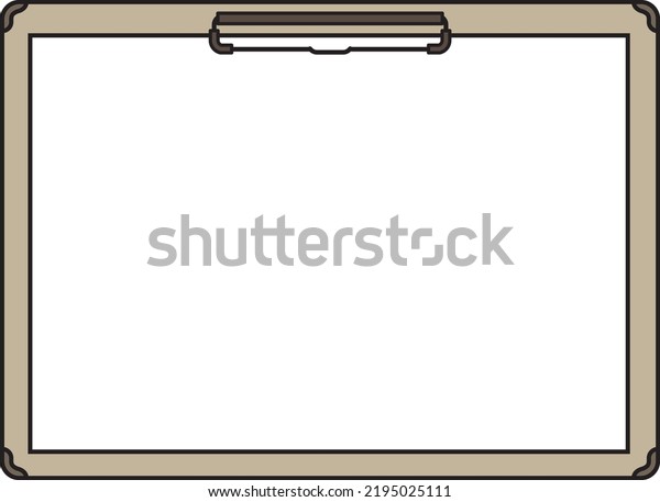 Illustration Horizontal Binder Large Writing Space Stock Vector ...