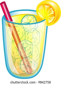 Illustration Ice Cold Lemonade Stock Vector (Royalty Free) 9842758 ...