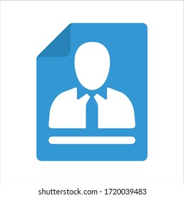 Illustration Icon Employee Document Stock Vector (Royalty Free ...
