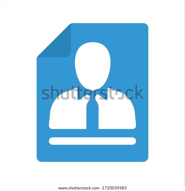 Illustration Icon Employee Document Stock Vector (Royalty Free ...