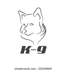 Illustration Icon K9 Dog Vector Stock Vector (Royalty Free) 253549849 ...