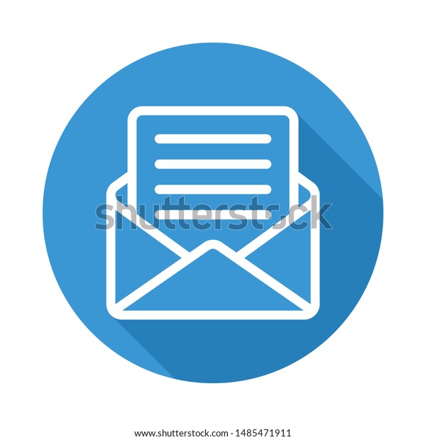Illustration Icon Notification Letter Form Stock Vector (Royalty Free ...