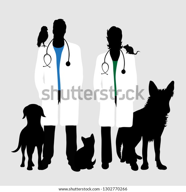 Illustration Icon Veterinary Vector Silhouette On: immagine vettoriale ...