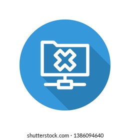 Illustration Icons Remove Network Folders Stock Vector (Royalty Free ...