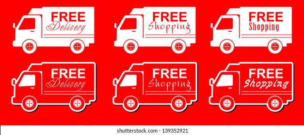 Illustration Icons Shipments Free Delivery Stock Vector (Royalty Free ... Illustration Icons Shipments Free Delivery Stock Vector (Royalty Free ...