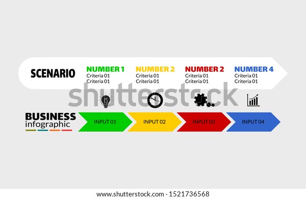 Illustration Idea Input Output Infographic Vector: vector de stock ...