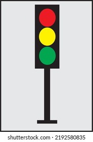 Illustration Image Traffic Light Cartoon Cute Stock Vector (Royalty ...