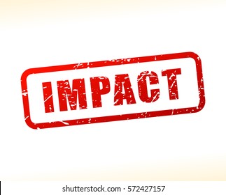 Illustration Impact Red Text Stamp Stock Vector (Royalty Free) 572427157