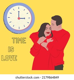 Illustration Important Thing About Time Everyone Stock Vector (Royalty ...