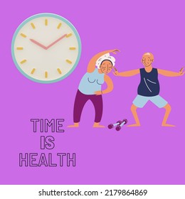 Illustration Important Thing About Time Everyone Stock Vector (Royalty ...