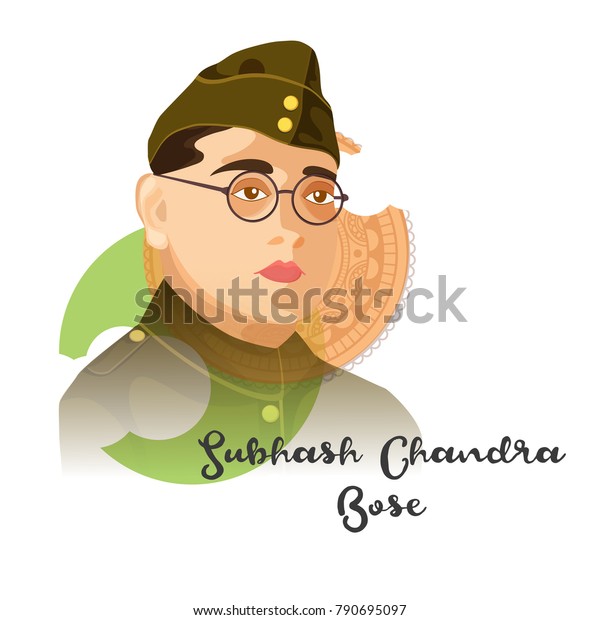 Illustration Indian Background Netaji Subhash Chandra Stock Vector ...