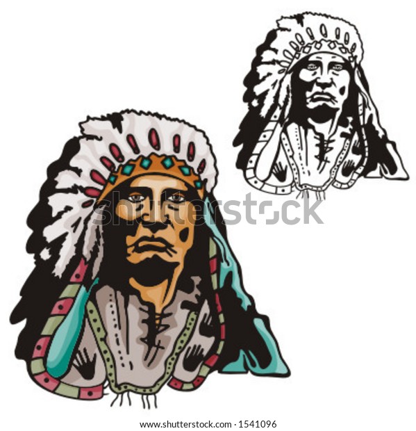 Illustration Indian Chief Stock Vector (Royalty Free) 1541096 ...