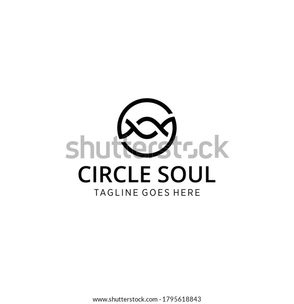 Illustration Infinity Gen On Circle Logo Stock Vector (Royalty Free ...