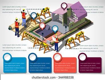 Illustration Info Graphic House Structure Concept Stock Vector (Royalty ...