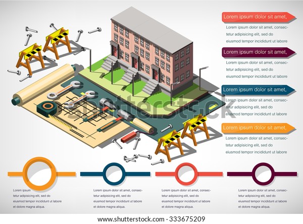 Illustration Info Graphic House Structure Concept Stock Vector (Royalty ...