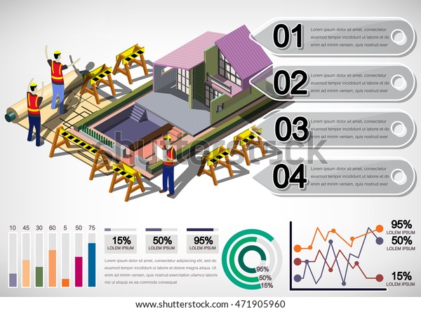 Illustration Info Graphic House Structure Concept Stock Vector (Royalty ...